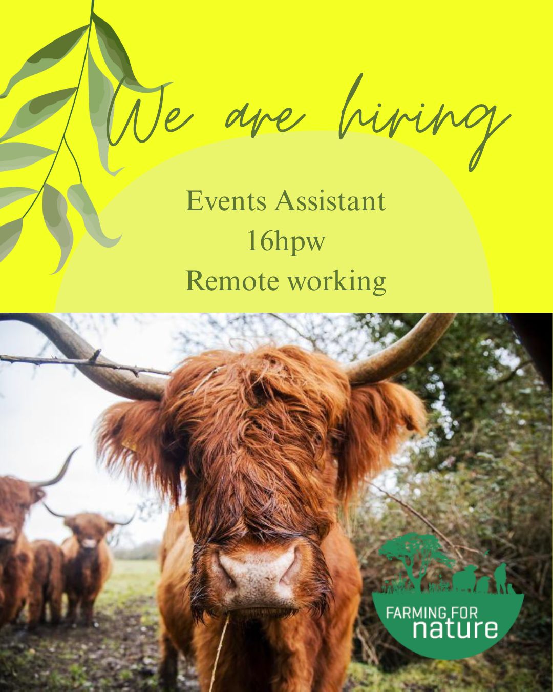 We Are Hiring - Farming for Nature